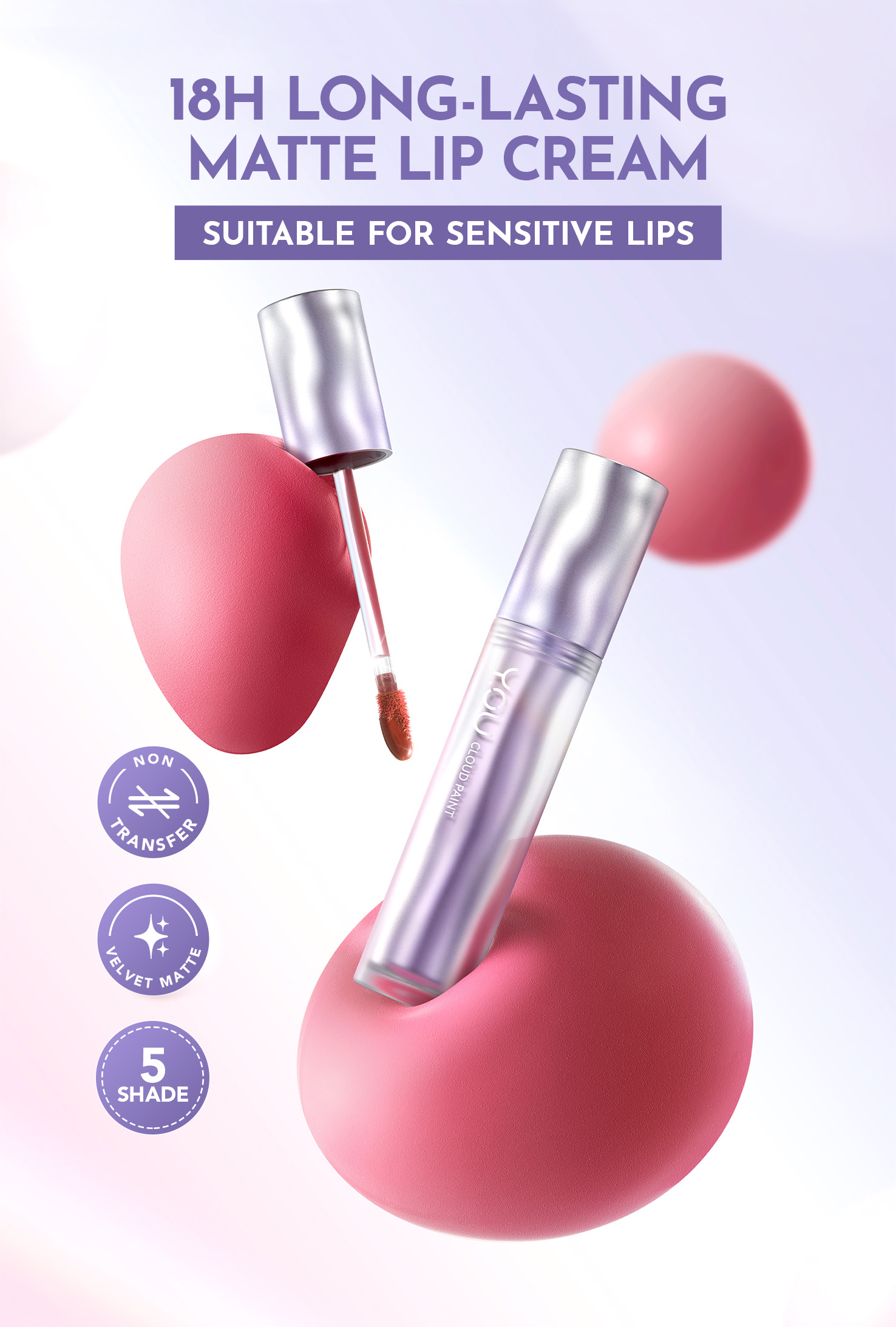 [NEW LAUNCH] YOU Cloud Paint Matte Lasting Lip Cream | Long Lasting ...