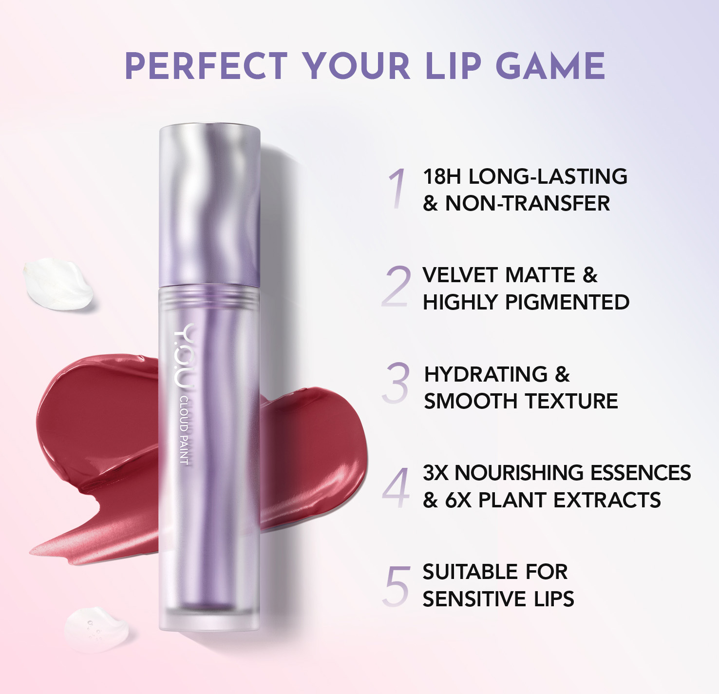 [NEW LAUNCH] YOU Cloud Paint Matte Lasting Lip Cream | Long Lasting ...
