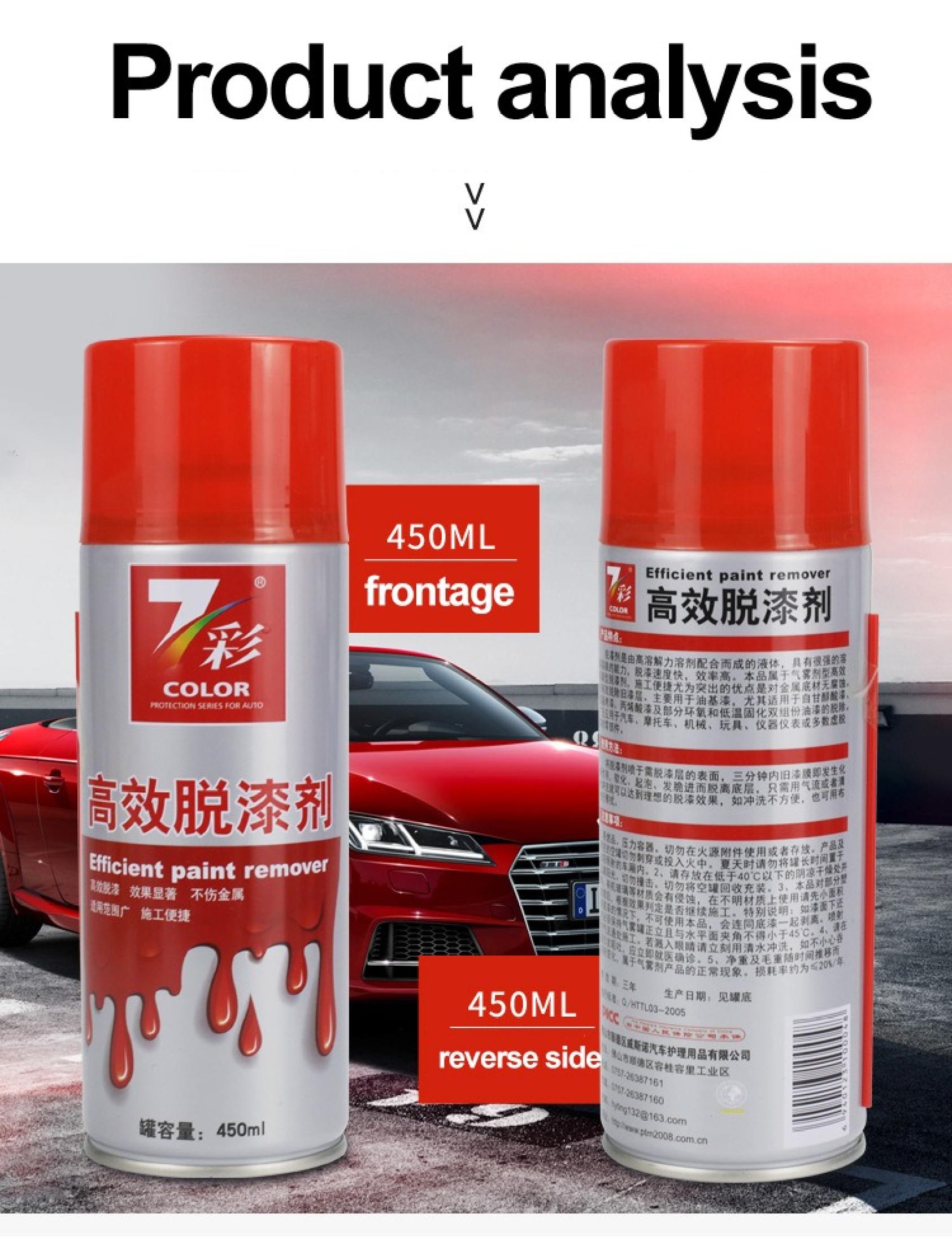 Paint Remover 450ml Powerful Paint Remover For Automotive Quick Paint ...