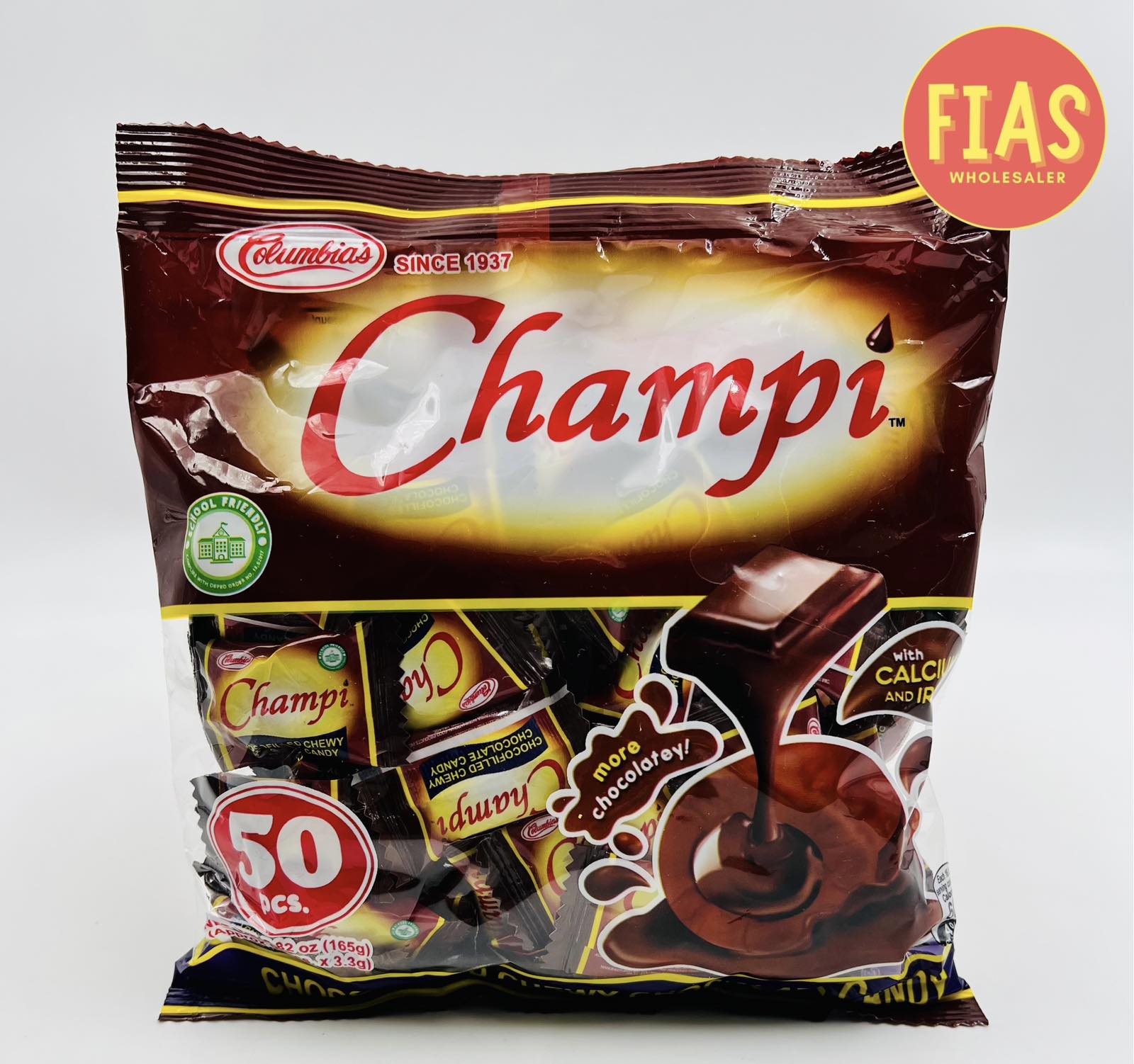 50 pcs Champi Chocolate Candy | Shopee Philippines