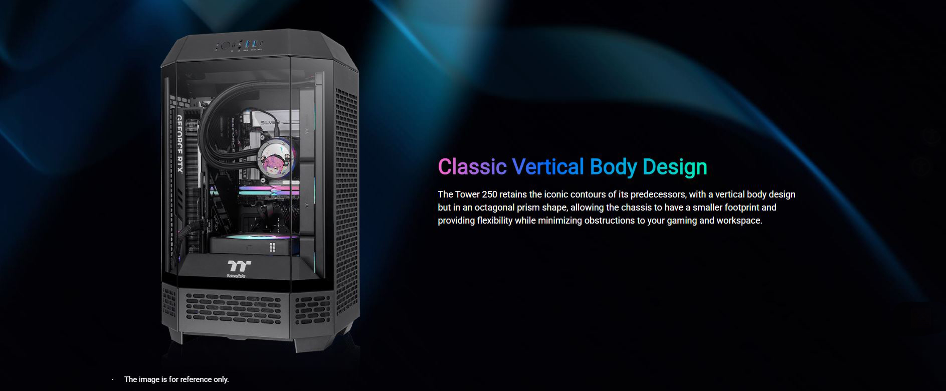 Thermaltake Computer PC Case The Tower 250 mini-ITX Mini Tower Tempered ...