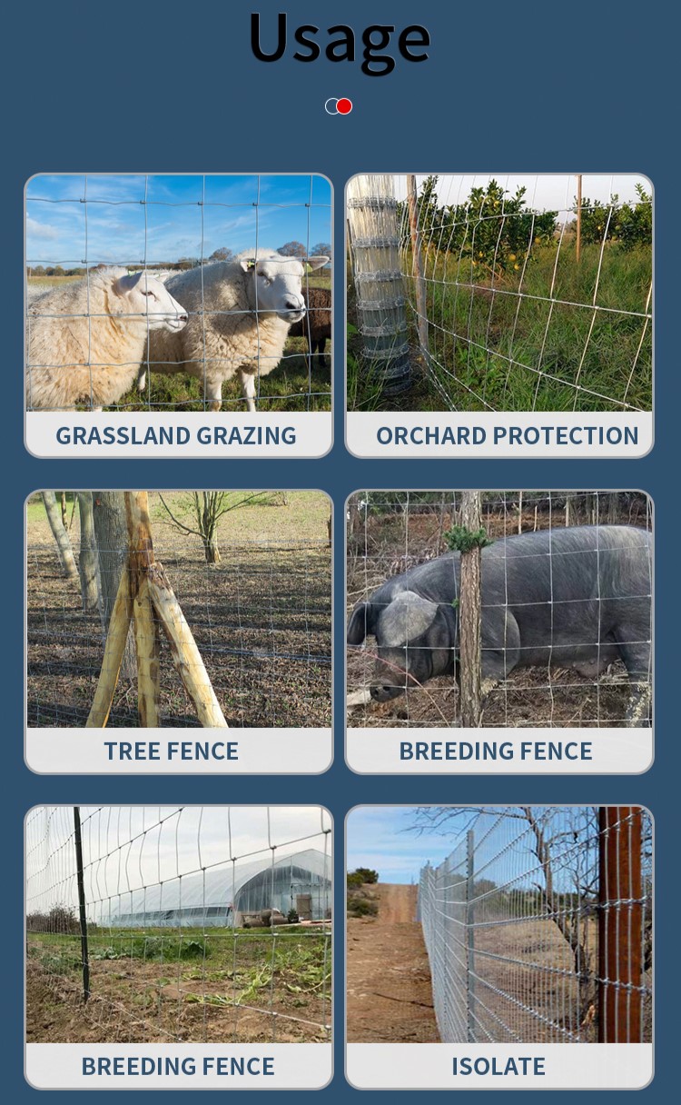 27M/36M Galvanized Hog Wire Fence Cattle Goat Fence Bakod Goat Wire ...