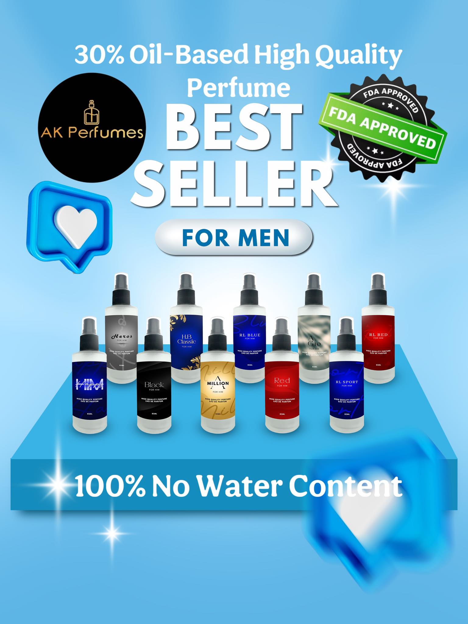 Best Seller Men Perfume 85ml 30% Oil-Based High Quality + FREE 10ml ...