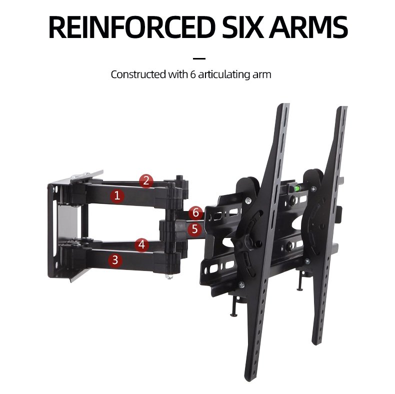 Universal TV Wall Mount Bracket For 14"-80" Retractable Bracket Swivel ...