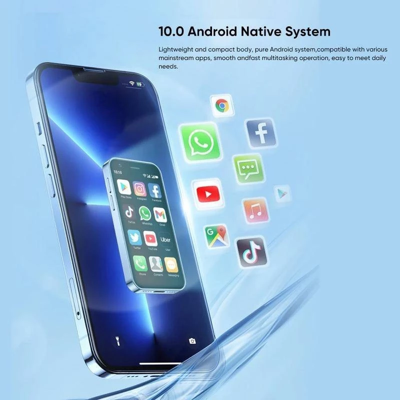 Mini Smart phone 3inch 4GB+64GB 4G LTE Mobile Phone Android 10.0 Dual ...