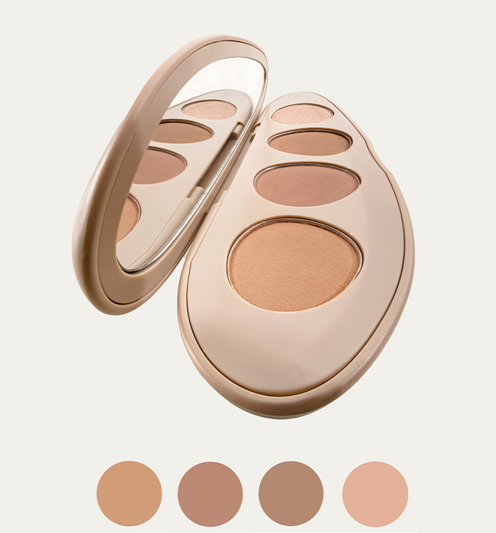 Sunnies Face Healthy Touch Eyeshadow Palette [Curated Eyeshadow Quad ...