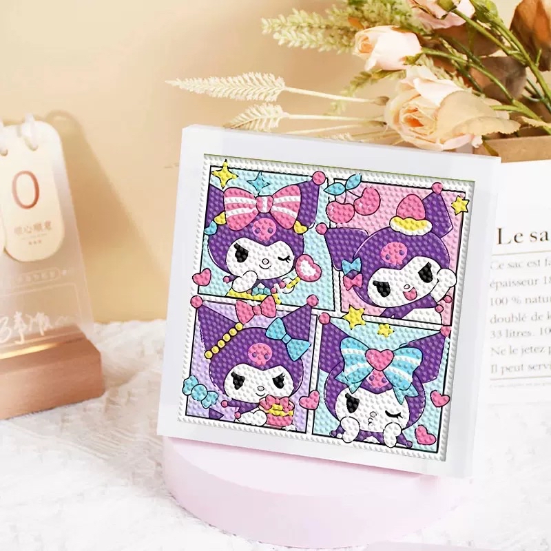 Sanrio Diamond Painting 18*18cm DIY Cartoon Puzzle Photo Frame Set Home ...