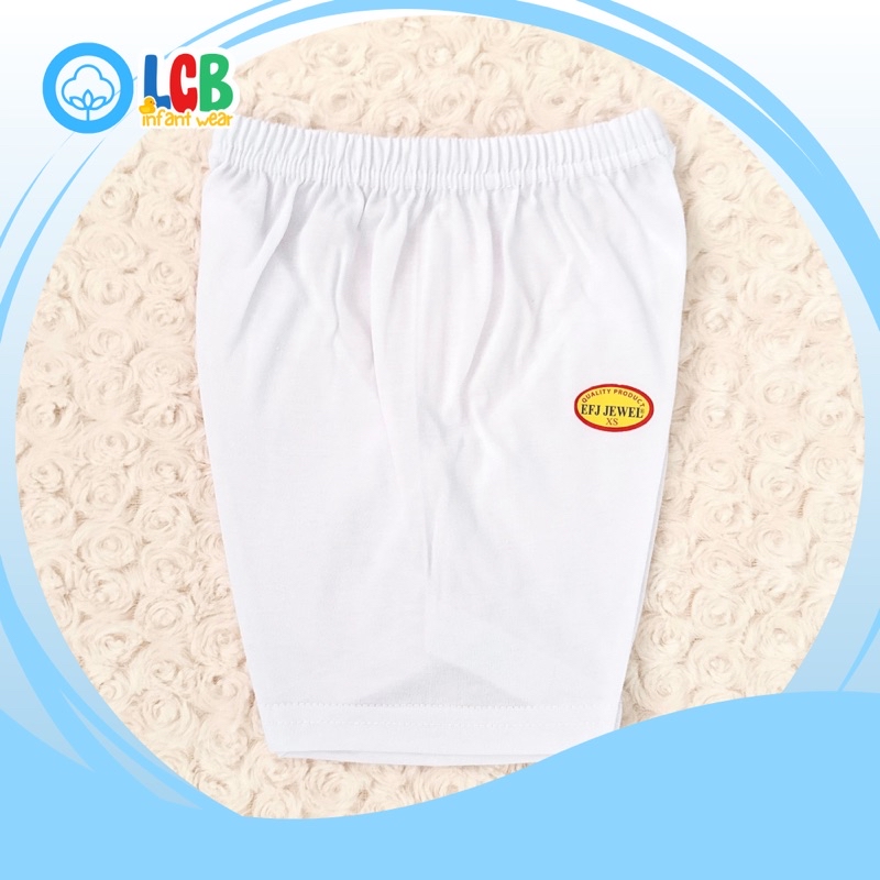 EFJ Jewel 100% Cotton Short For Baby Plain White Short For Baby ...