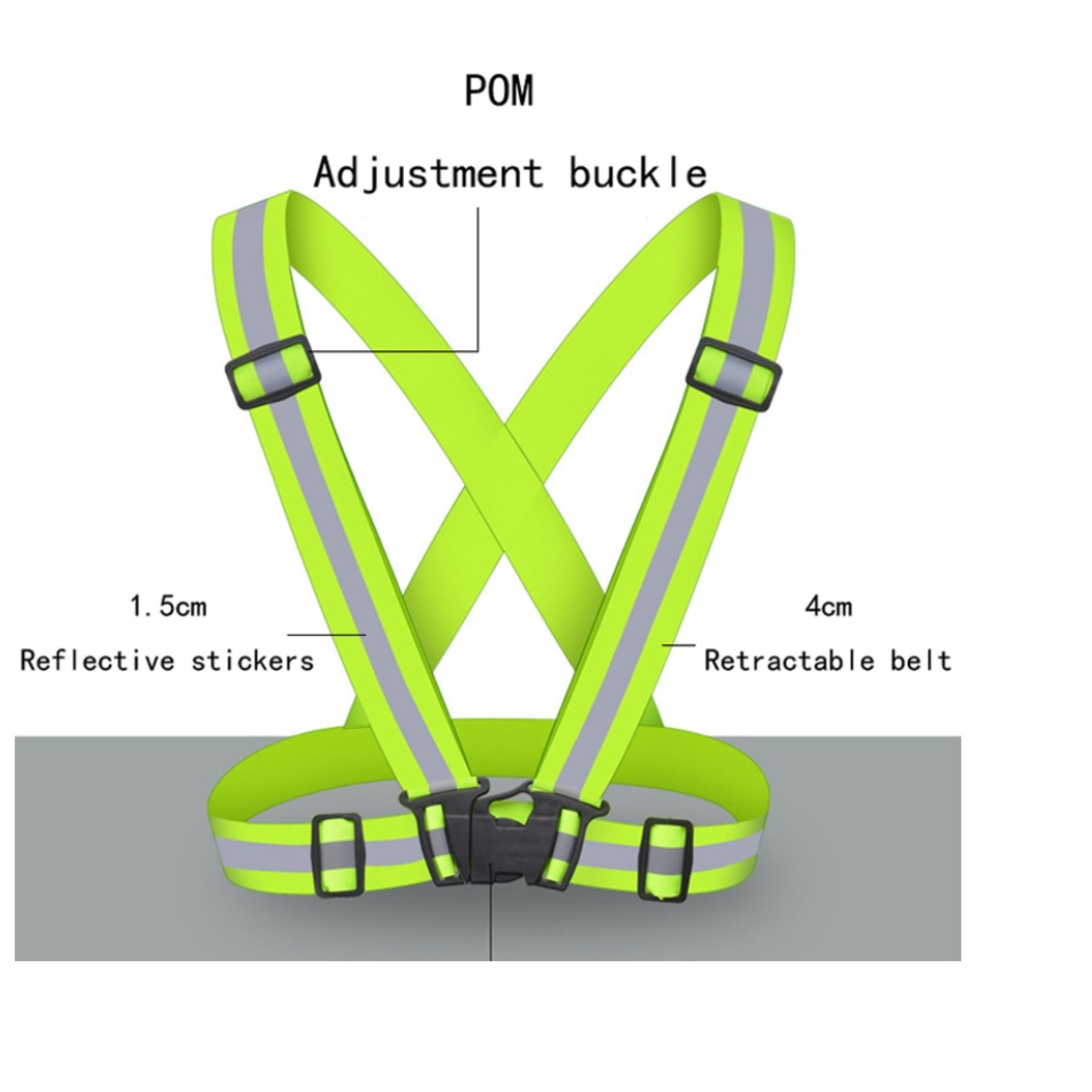 Reflectorized vest Adjustable Reflective Vest security vest safety vest ...