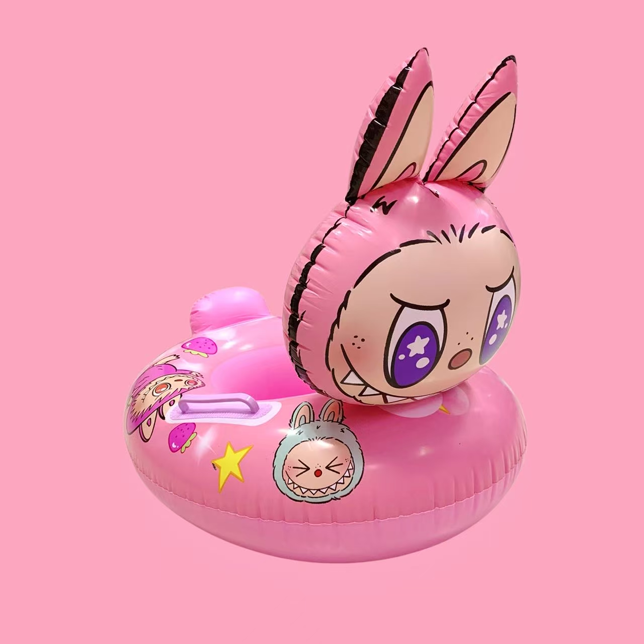 Labubu/Kuromi Cartoon inflatable swimming ring 60cm70cm80cm lifebuoy ...