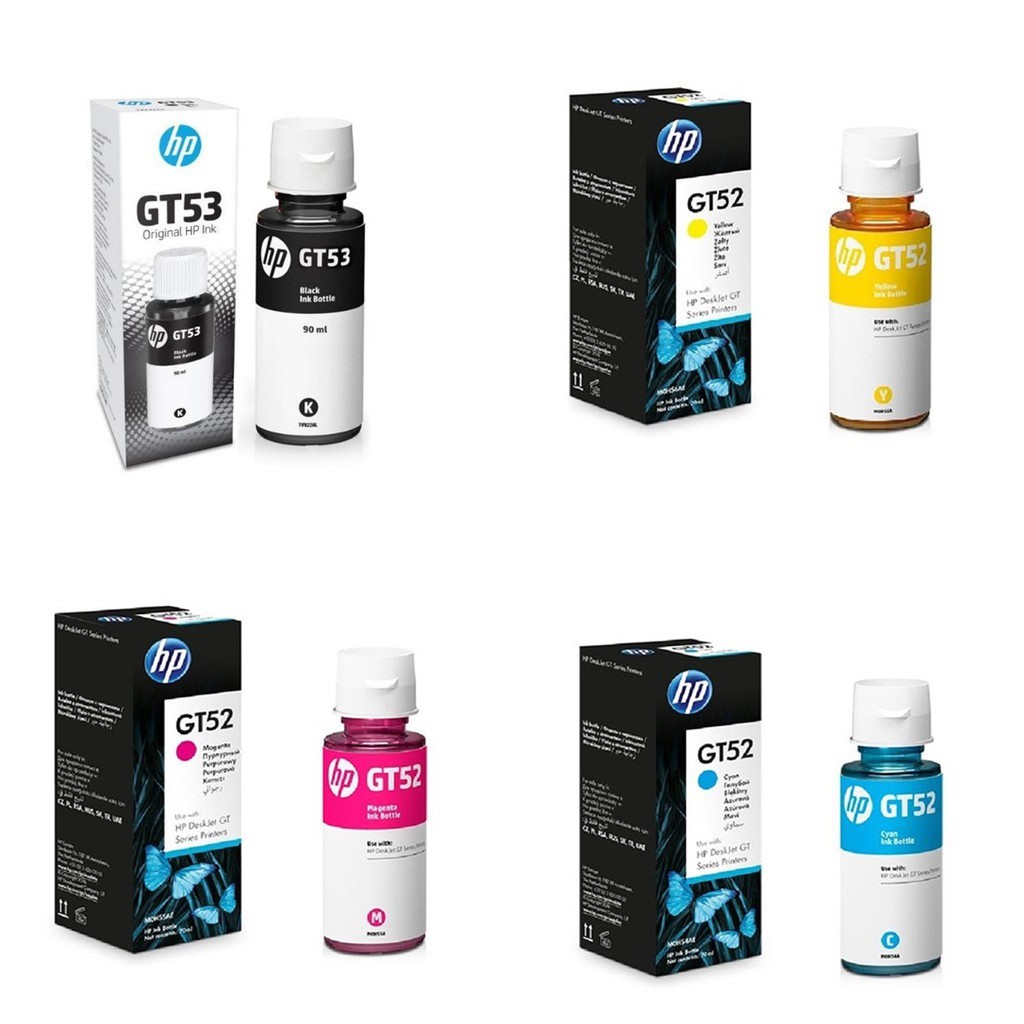 HP GT51 (Black) / GT52 (CMY) Original Ink Bottle for HP GT 5810/5820 ...