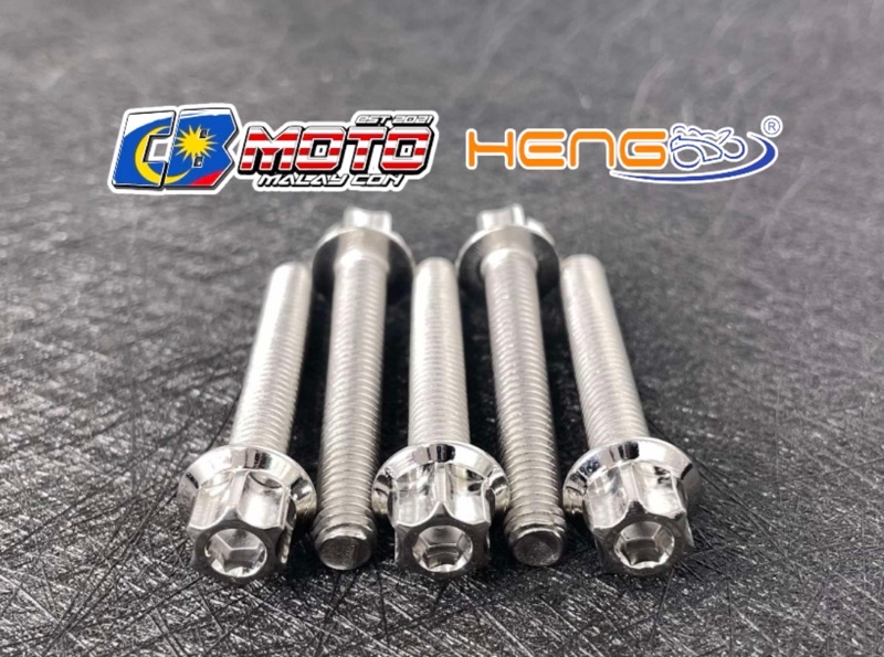 HENG Crankcase Bolt for Honda Click 125, 150 V1, V2 & V3 CNC (5 PCs ...