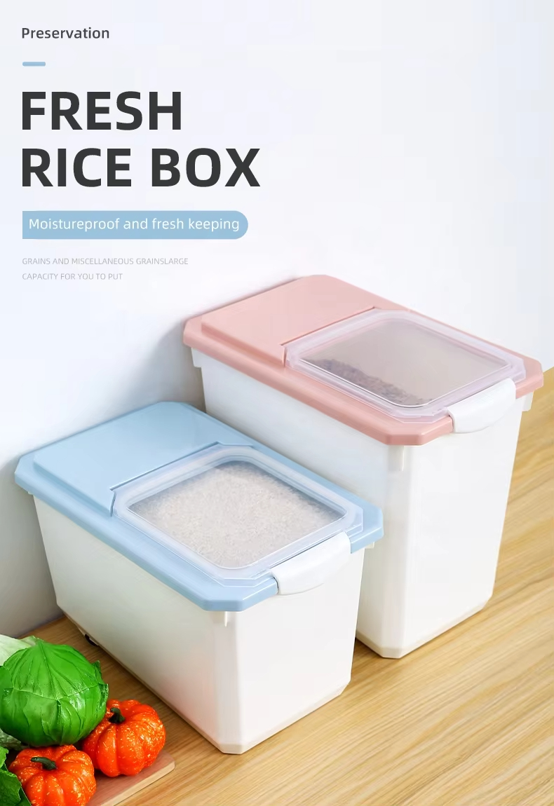 Kitchen Storage Rice Dispenser Rice container Rice box and Food Rice ...