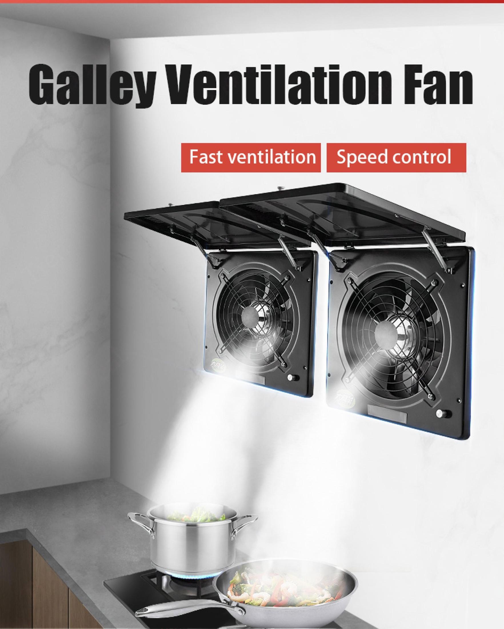 Flap type 10in Kitchen exhaust fan with hood,Kitchen exhaust fan ...