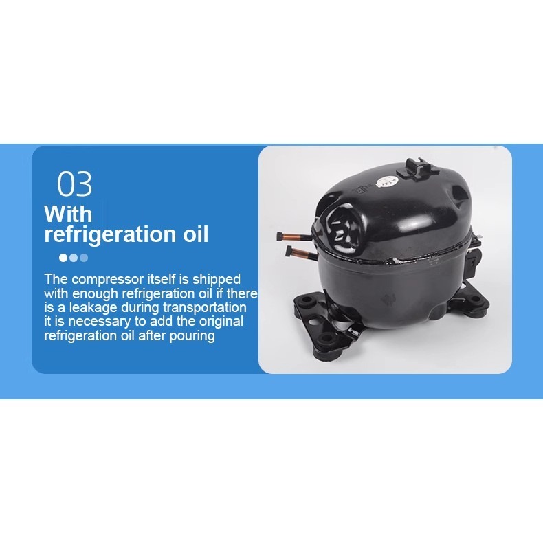 QD43-91H Refrigerator Compressor 1/3 Horsepower R134a 220v ...