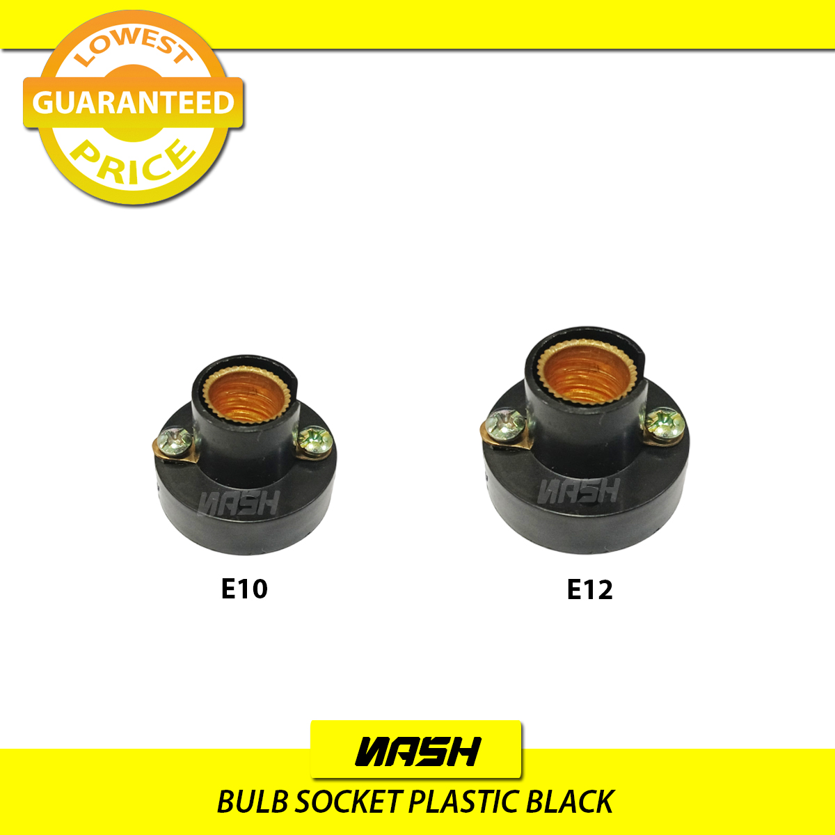 10PCS E10 OR E12 LIGHT BULB SOCKET PLASTIC BLACK | Shopee Philippines