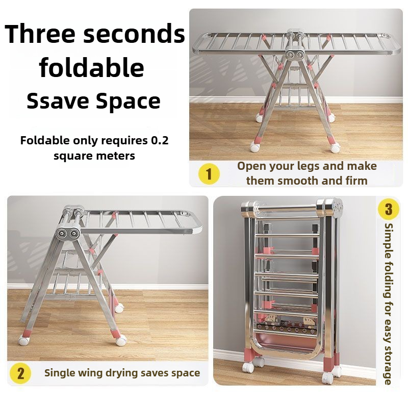 Foldable Sampayan Clothes Drying Rack Stainless Steel Clothes Hanger ...