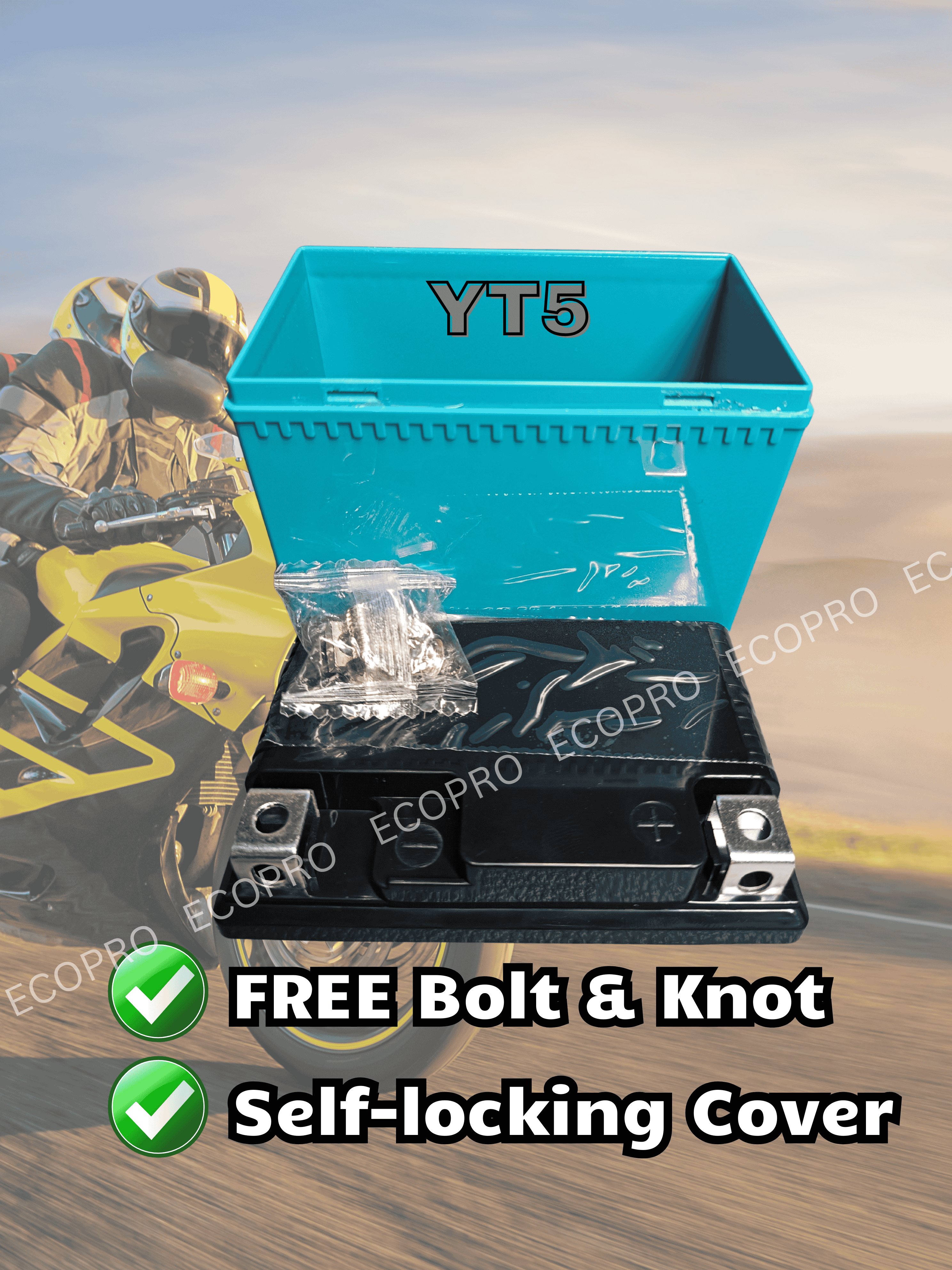 Motorcycle Battery Case YT4 YT5 12N5, DIY Battery Case, LiFepo4 Case ...