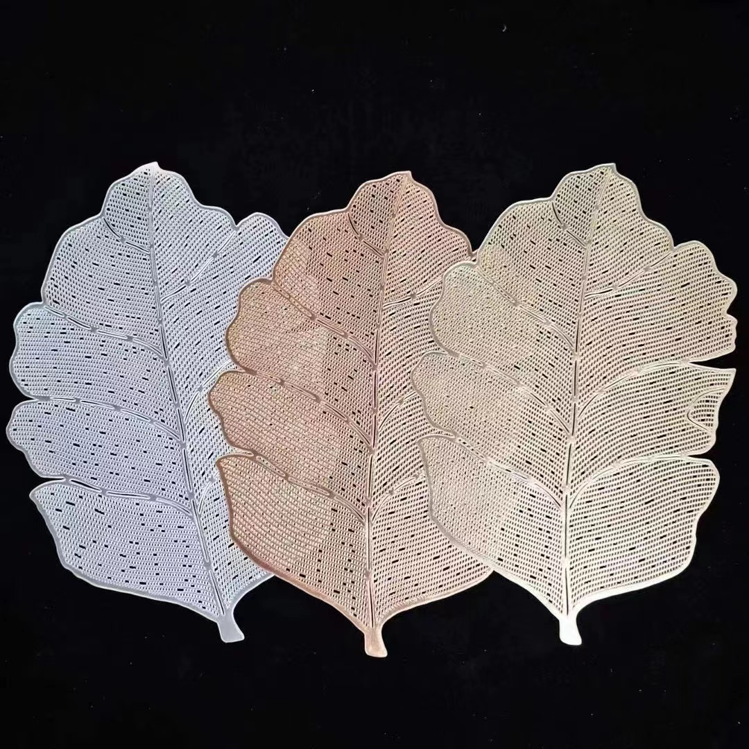 Center Piece Gold Leaf Center Piece PVC Waterproof Non-slip Elegant ...