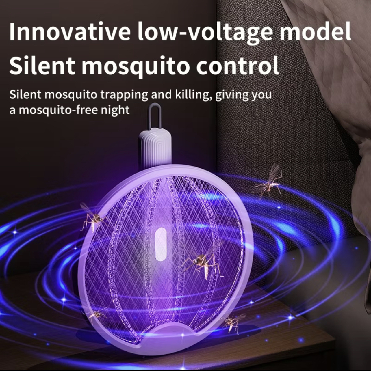 【Pro】4in1 Electric mosquito killer rechargeable racket mosquito swatter ...