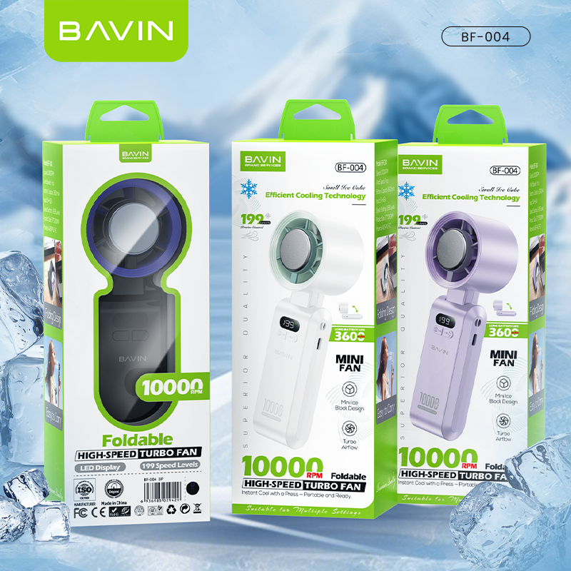 BAVIN BF004 Mini Foldable Turbo Refrigeration Cooling Handheld Portable ...