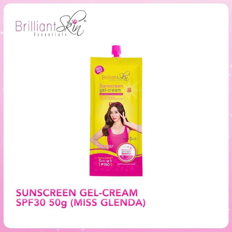 Orig BRILLIANT SKIN SUNBLOCK Sunscreen Gel Cream 50g | Shopee Philippines