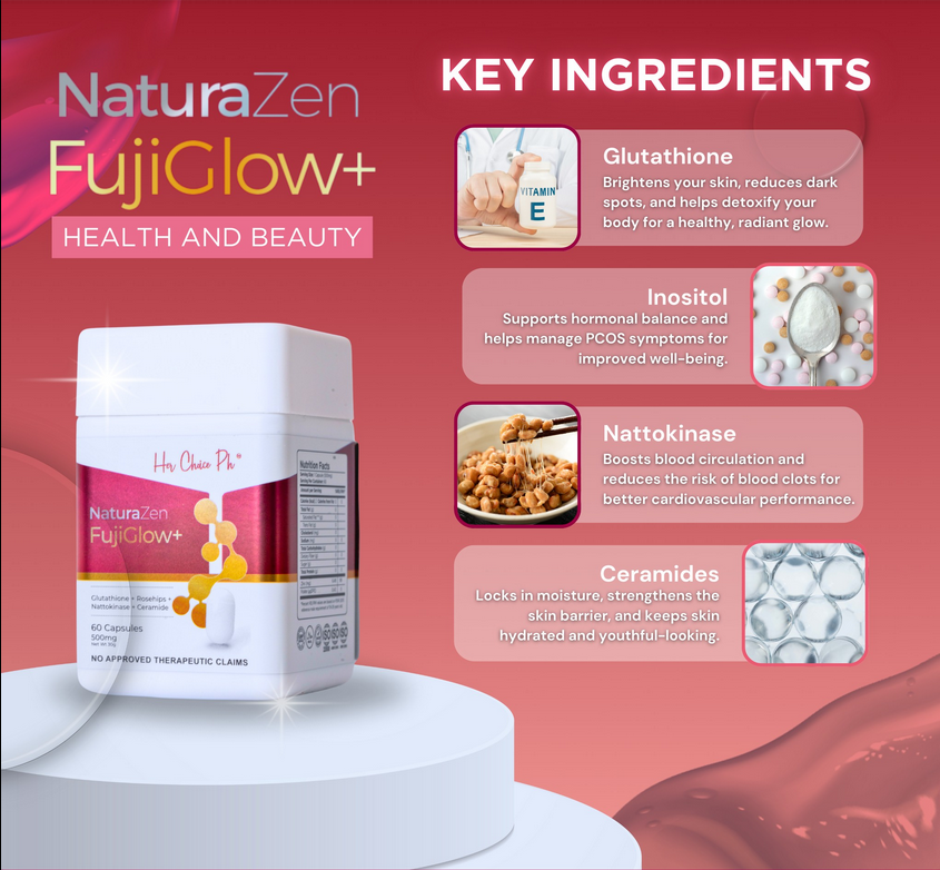1pc Her Choice Ph NaturaZen FujiGlow FDA Approved Glutathione, Inositol ...