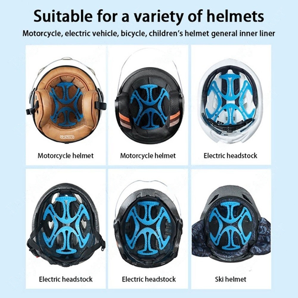 Helmet Inner Lining Silicone Pad Inner AntiPressure Hair Pad Cycling ...