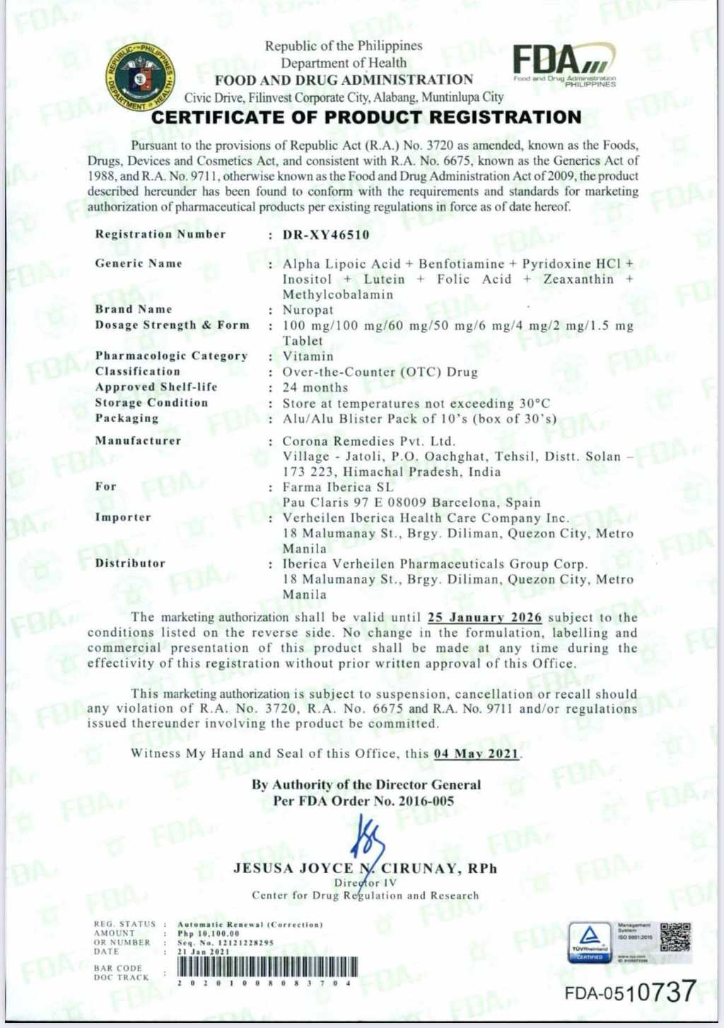 Nuropat Tablet Vitamins 30 tablets | Shopee Philippines