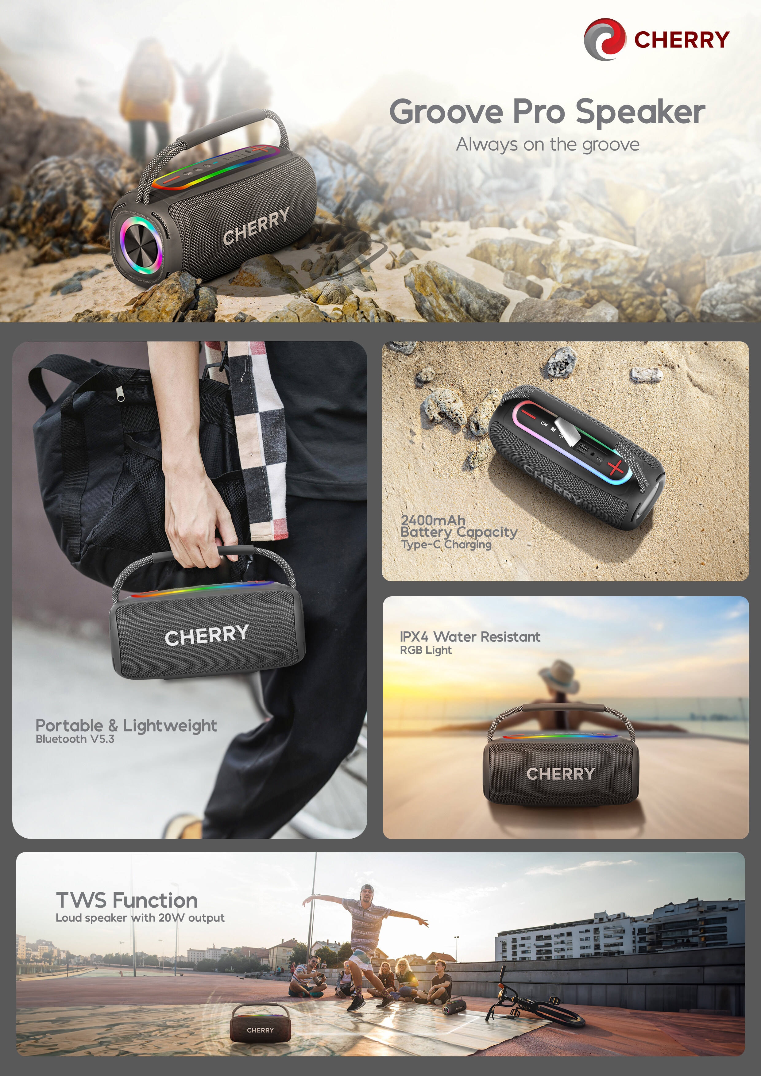 CHERRY Groove Pro Speaker | Shopee Philippines