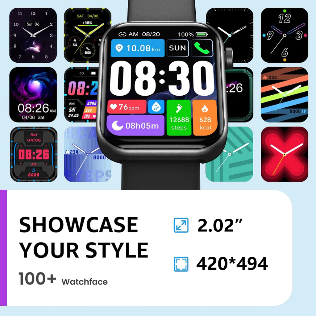 PRO10 Smartwatch For Women: 2 Straps|Waterproof|BT Calls|HD Screen|HR ...