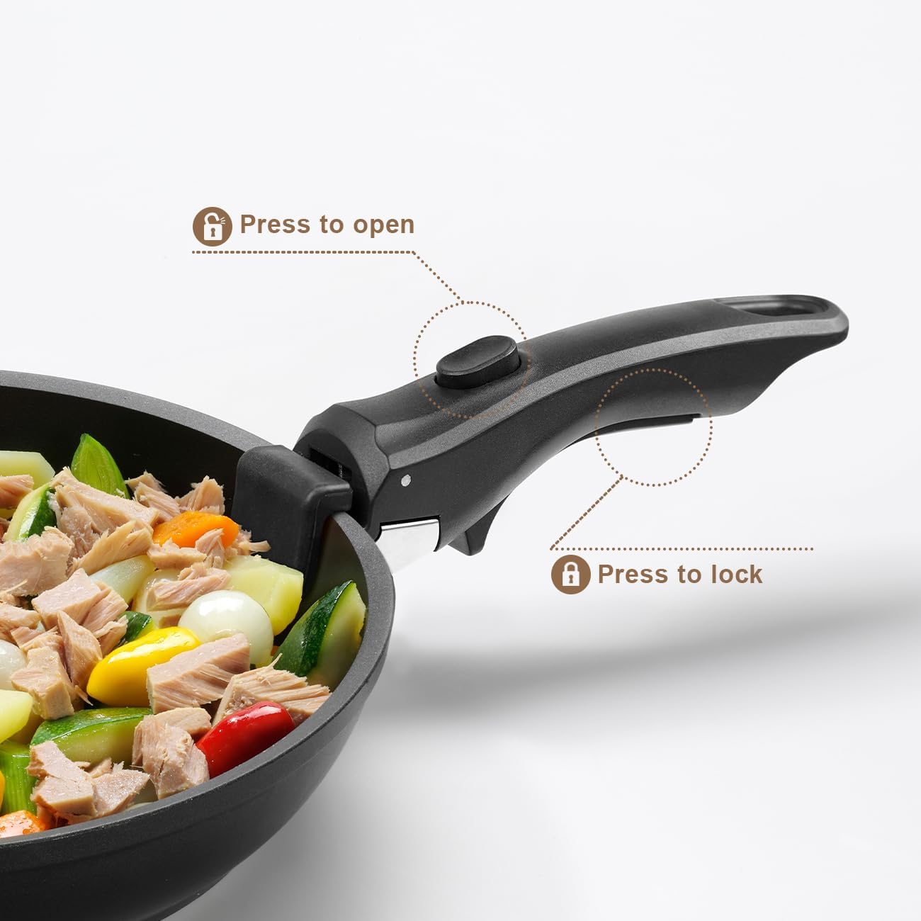 Removable Pot Handle Detachable pot holder Replacement Frying Pan ...