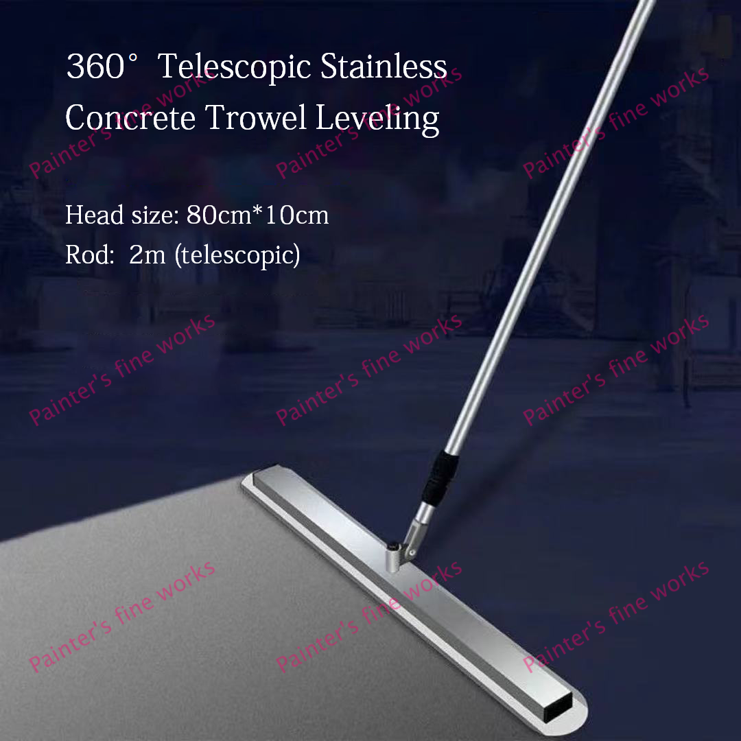 Concrete trowel for leveling and polishing; cement push-pull leveling ...