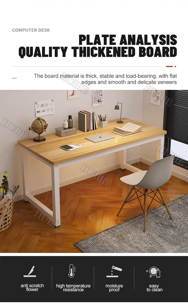 Computer Table L-shaped Office Table Solid Wood Furniture Home Study ...