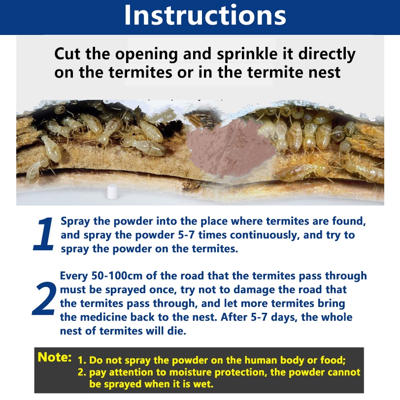 50g termite powder killer ermite Killer termite x anay killer termite ...