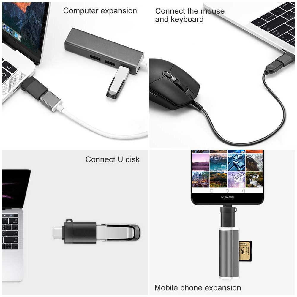 Type C To Micro USB Android Switch to Type-C IOS Micro USB Adapter USB ...