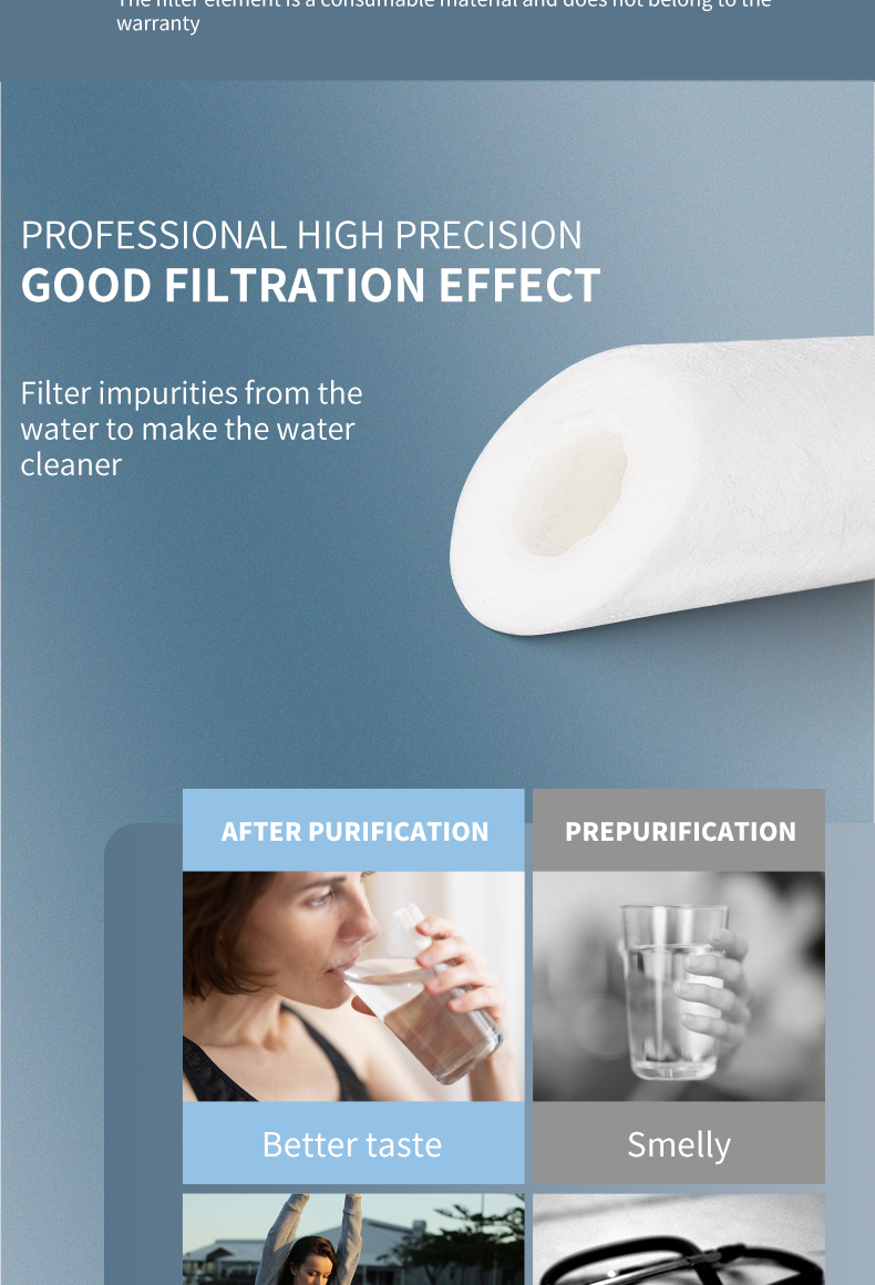 Hydropure Sediment Filter 10 SL 20 inches water filter 1Micron 5Micron ...