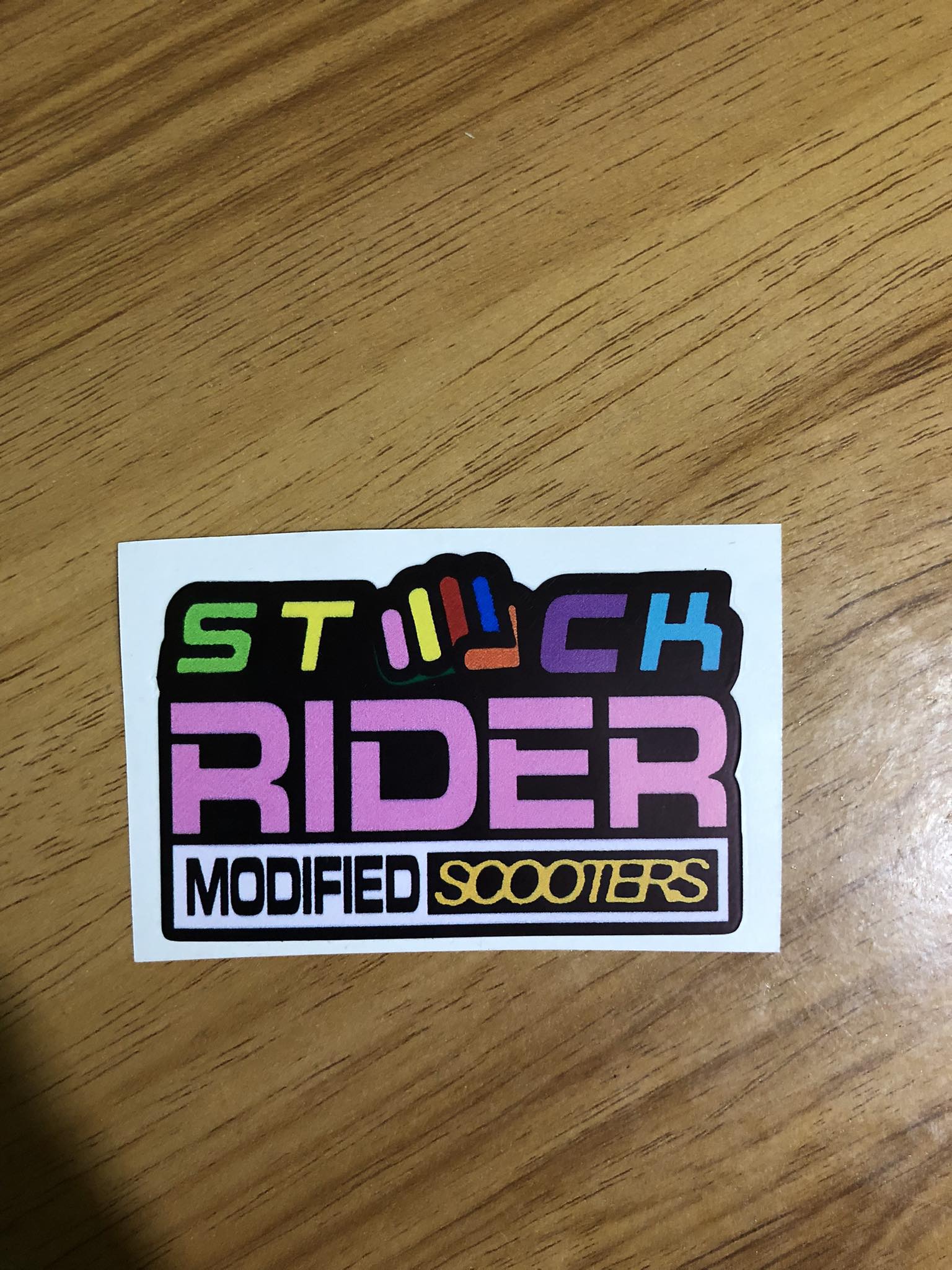 Stock Rider Modified Scooters 3.5 Inches - WaterProof Sticker | Shopee ...