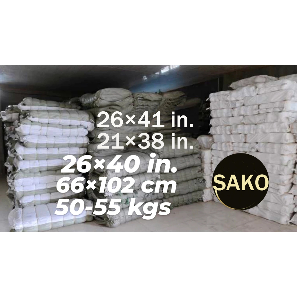 SAKO 50-60kg BRAND NEW SAKO White REAPER BAG FOR PALAY/RICE/FEEDS/ICE ...