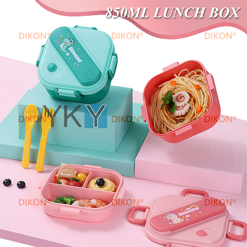 Bento Lunch Box for Kids Double Layer Stacked Microwave Tableware ...