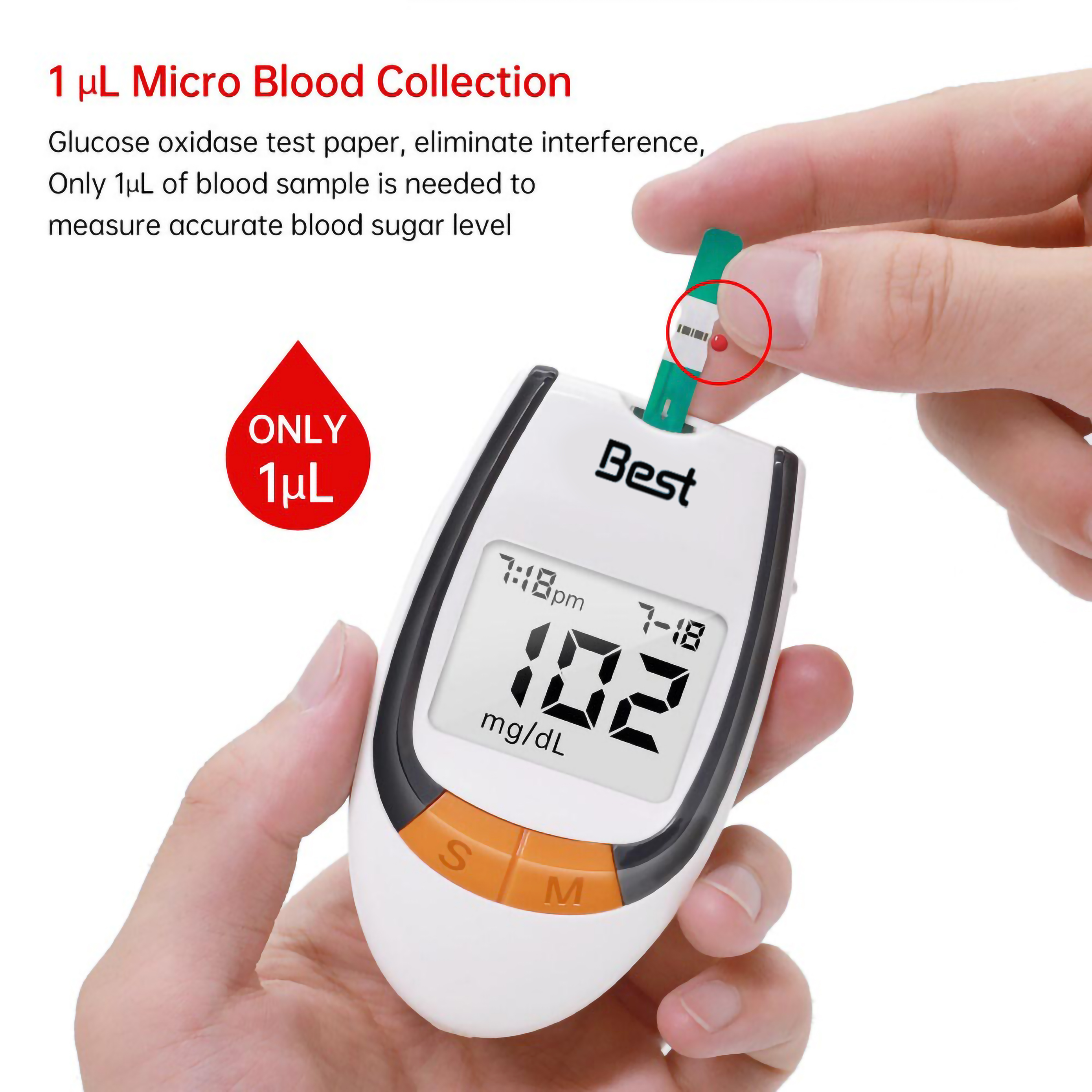 （COD）Best GLM-77 50/100 Bottled Blood Glucose Test GLM-77 Strips + Free ...