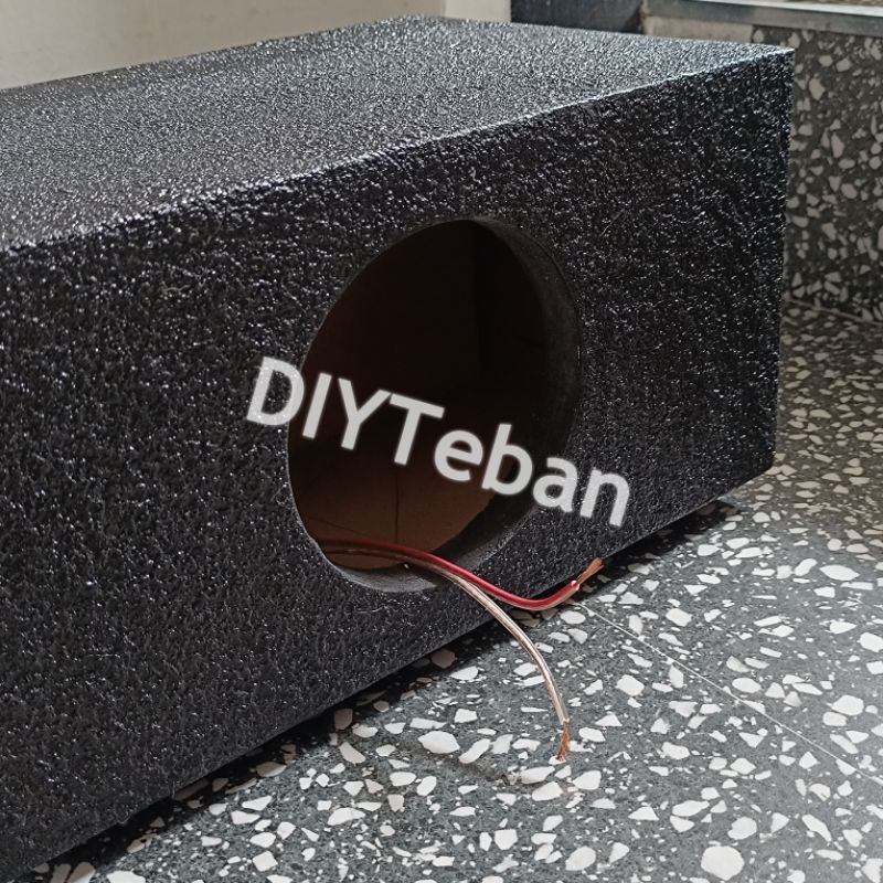 Single 6.5 Subwoofer Box 30hz Tuning Wide Side Ported Vented Speaker ...