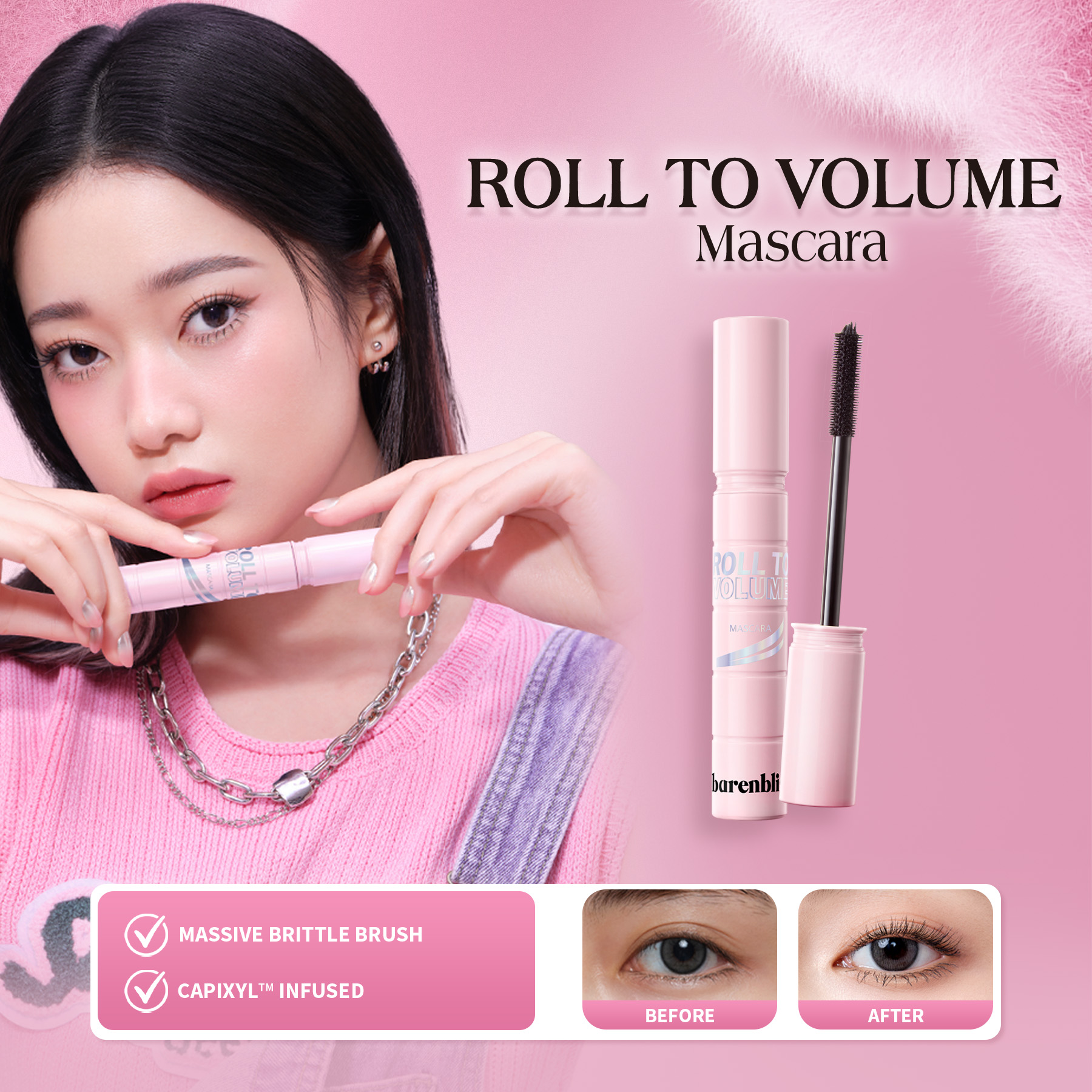 barenbliss BNB Roll to Volume & Roll to High Mascara | Lash Duo ...