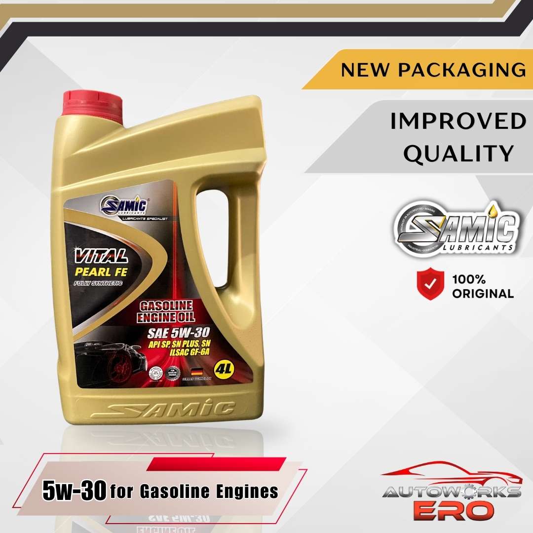 SAMIC 5w30 Fully Synthetic Vital Pearl Fe Gasoline Engine Oil | Shopee ...