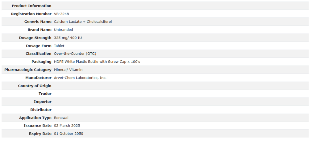 Multivitamins and Calcuim Lactate for Gamefowl & Racing Pigeons (set ...