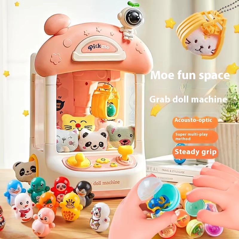Kids Toy Claw Crane Machine - Small Electric Grabber for Plush Dolls ...