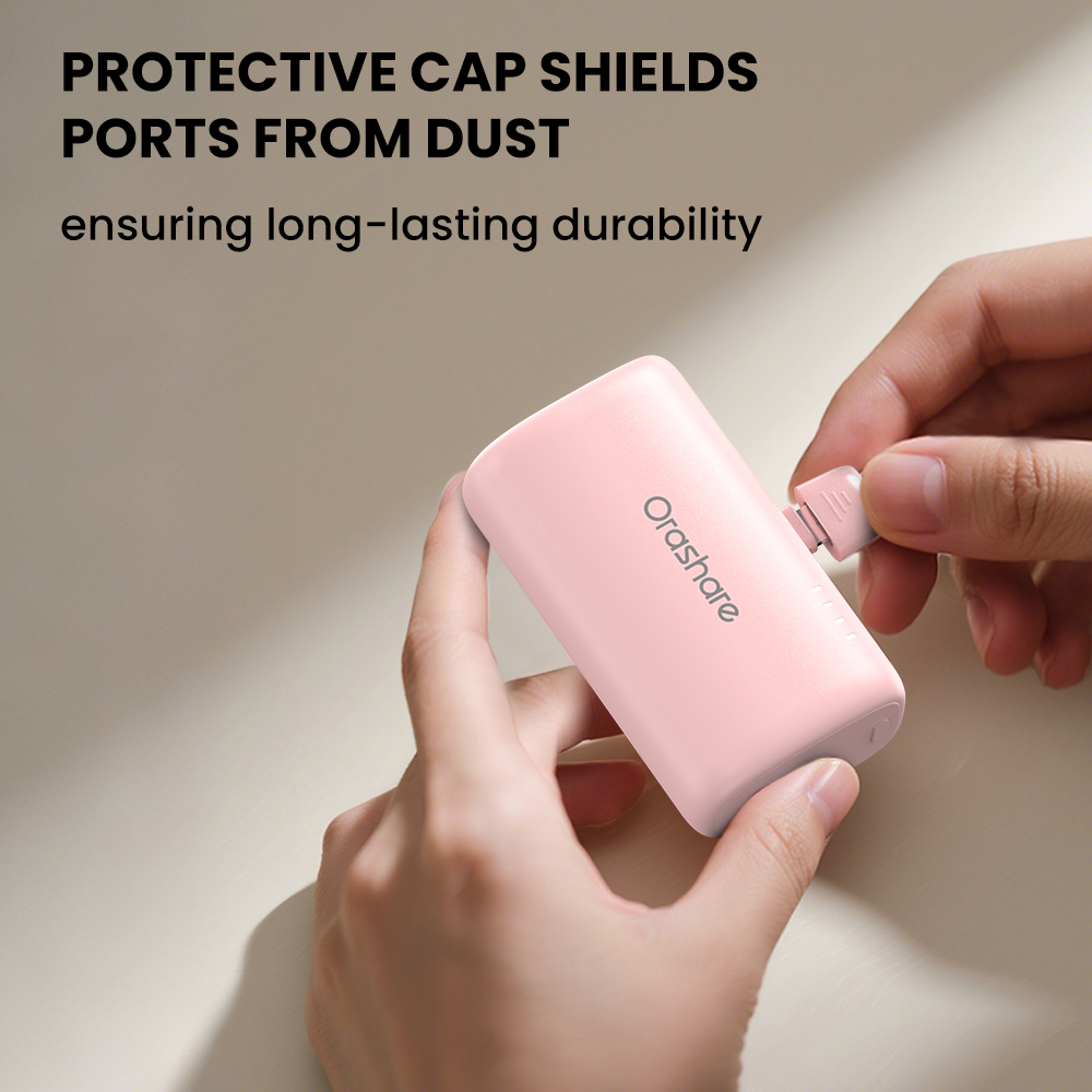 Orashare PN10 10000mAh Power Bank with Stand Built-in Lightning/Type-C ...