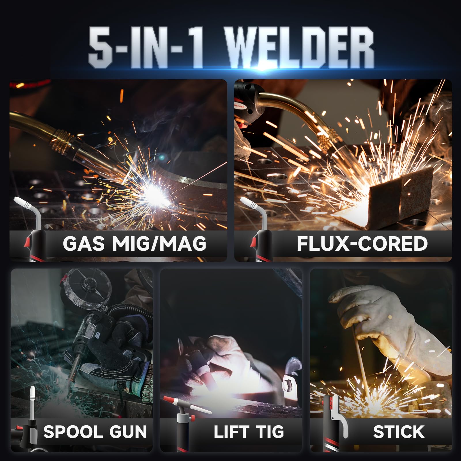 Welding Machine Mig Welding Machine Inverter 3IN1 with Free Accessorie ...
