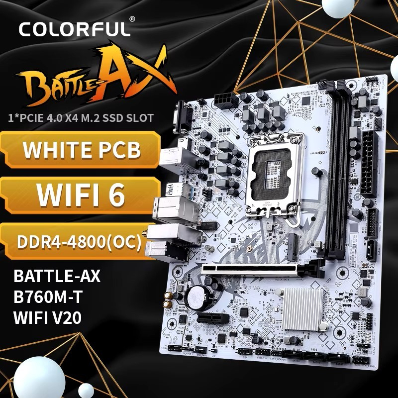Colorful BATTLE-AX B760M-T WIFI V20 Motherboard - Intel B760 (LGA 1700 ...