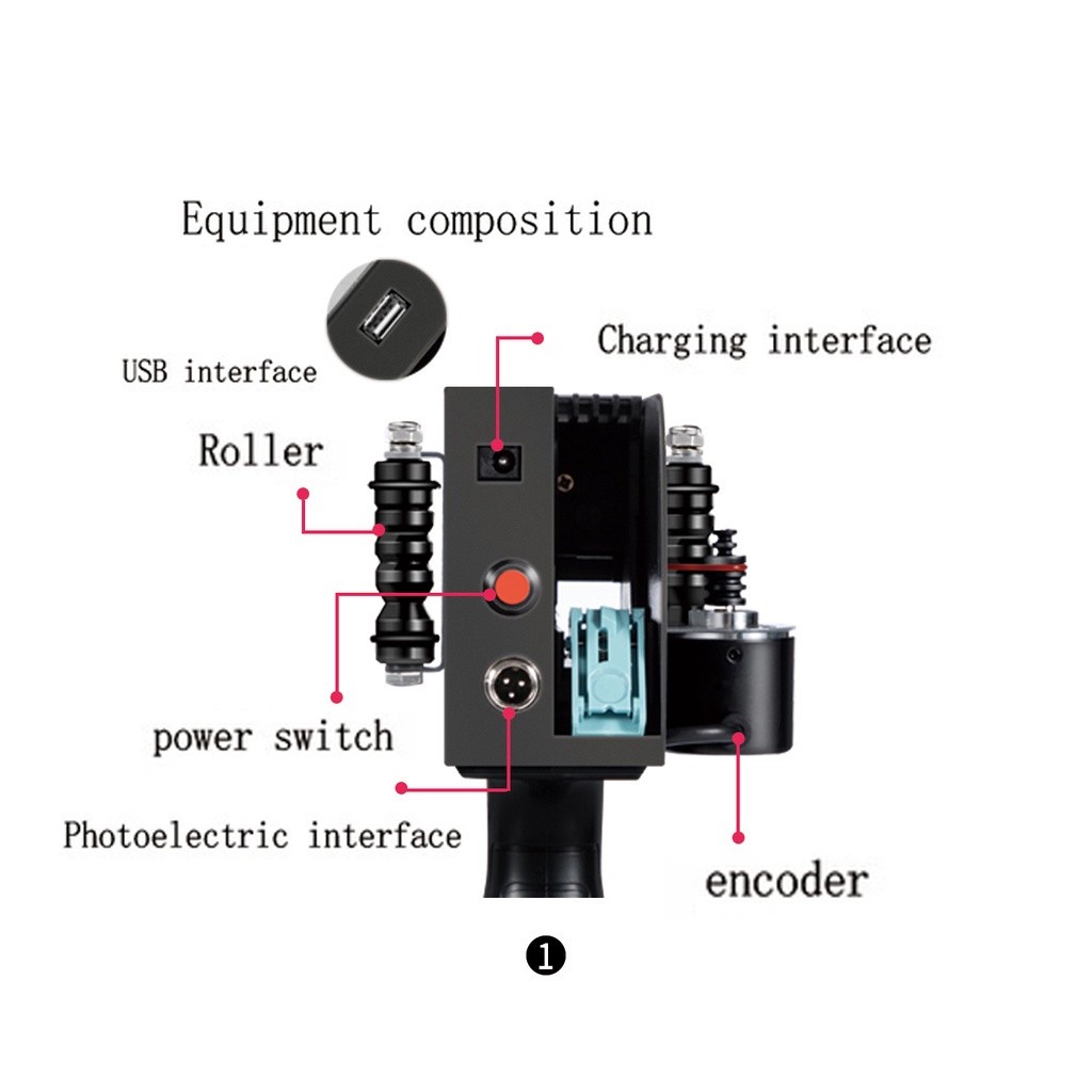 Handheld Inkjet Printer Touch Screen Label Inkjet USB Qr Code Barcode ...